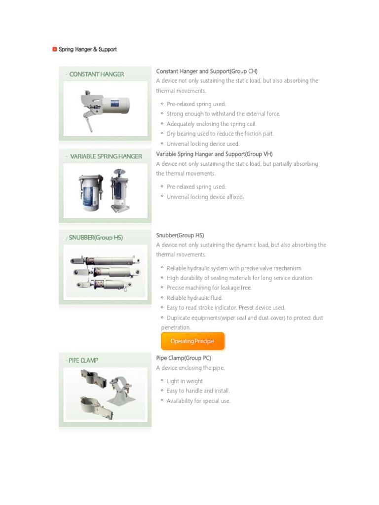 Constant Hanger and Support | PDF | Pipe (Fluid Conveyance) | Engineering