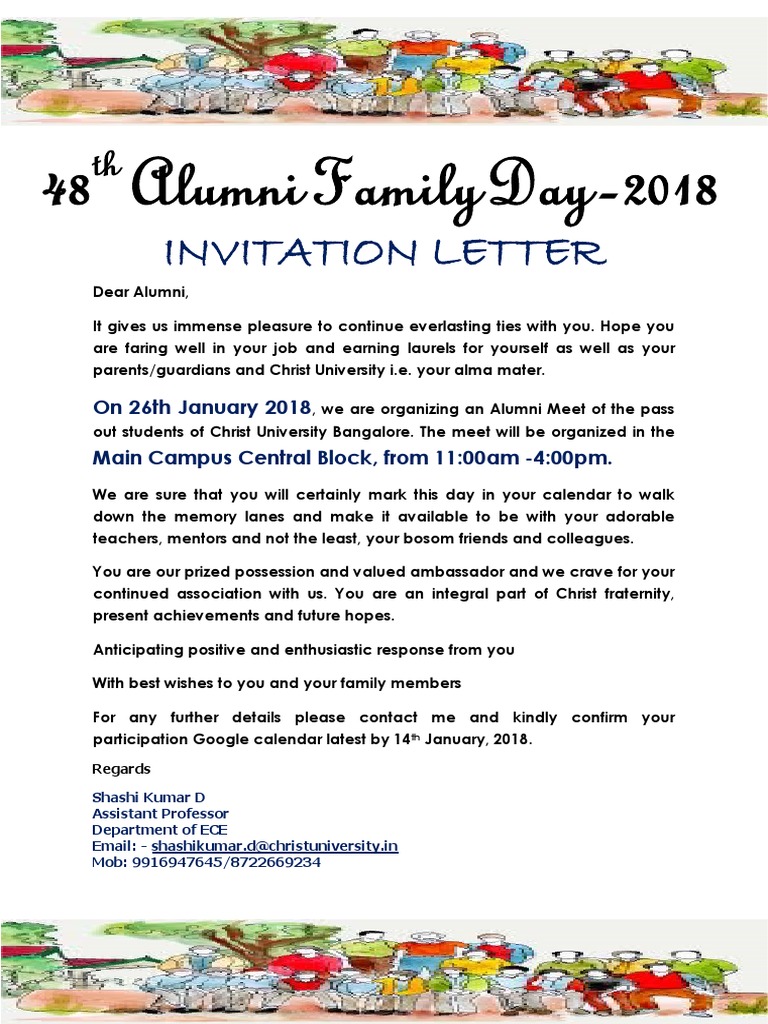 Alumni Day Invitation | PDF