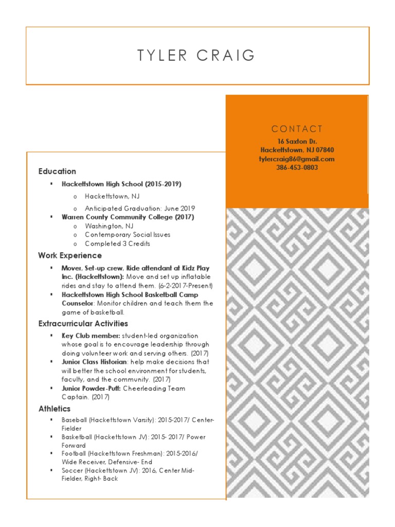High School Resume | PDF