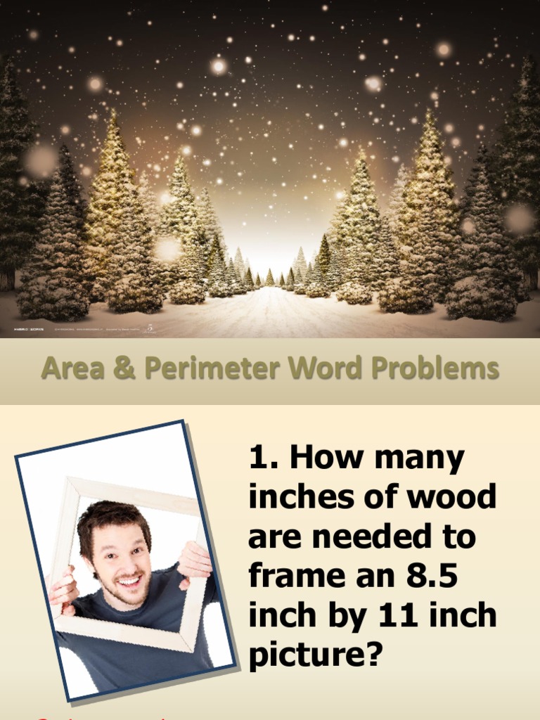 Area and Perimeter Word Problems | PDF