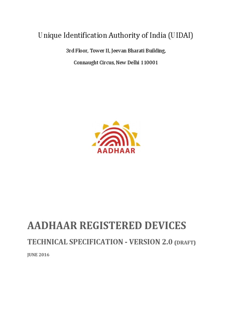 Aadhaar Registered Devices 2 0 | PDF | Authentication | Biometrics