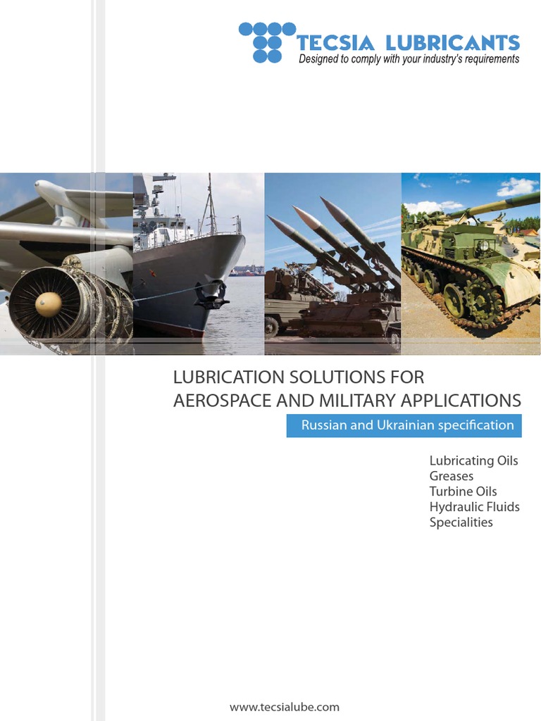 Tecsia Lubricants for Aerospace & Military | PDF | Petroleum | Motor Oil