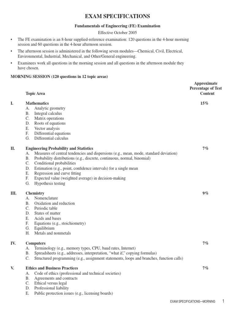 Exam Specifications | PDF | Rotation Around A Fixed Axis | Force