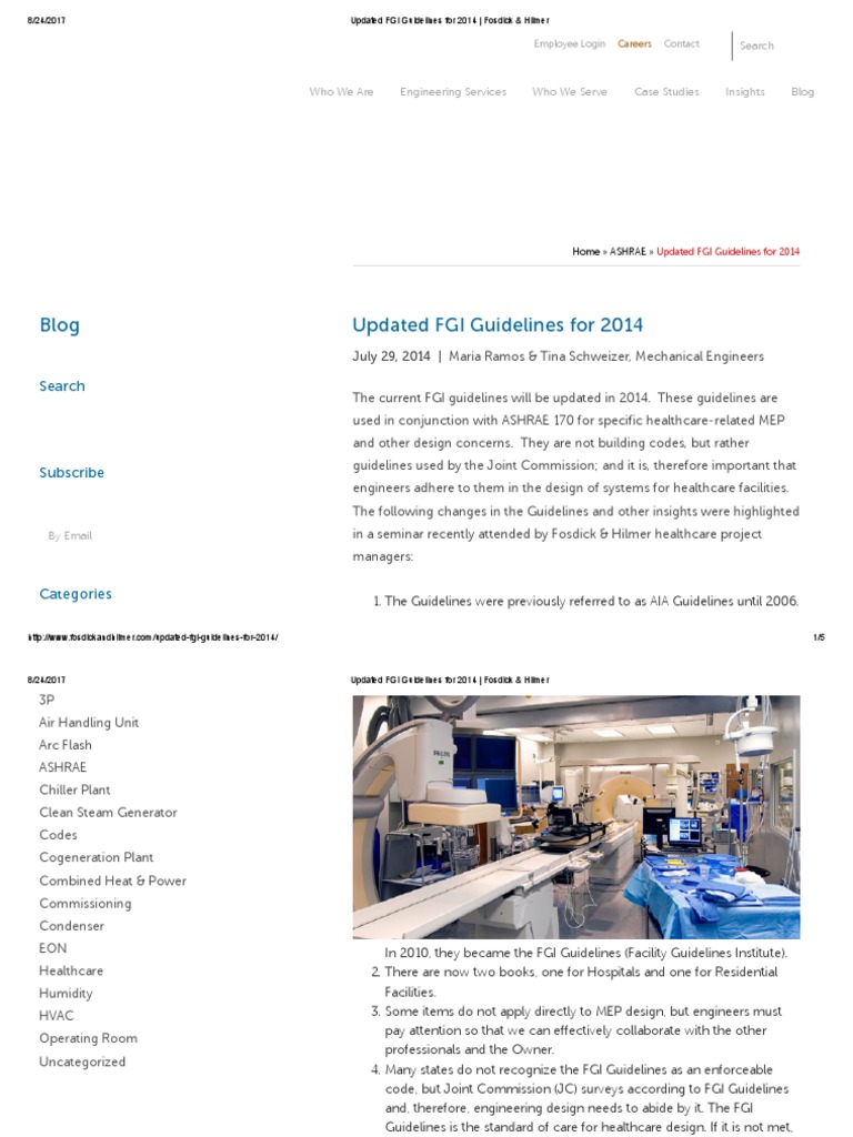 Updated FGI Guidelines For 2014 - Fosdick & Hilmer PDF | Download Free ...