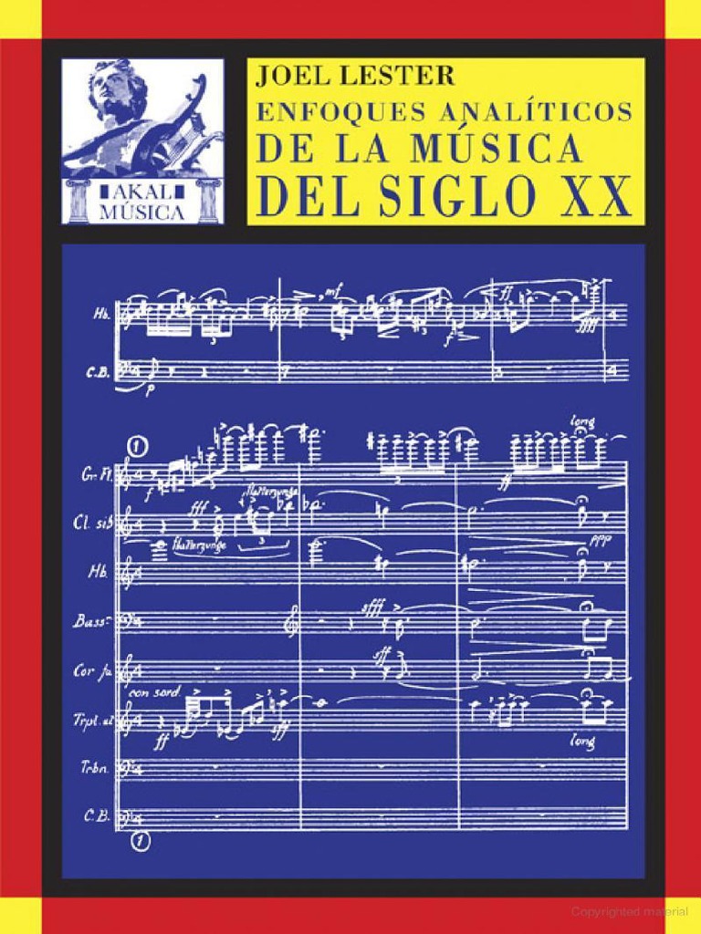 Enfoques Analiticos de La Música Del Siglo XX - Joel Lester | PDF