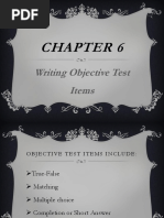 Four Types of Objective Test Items | PDF | Question | Sentence ...