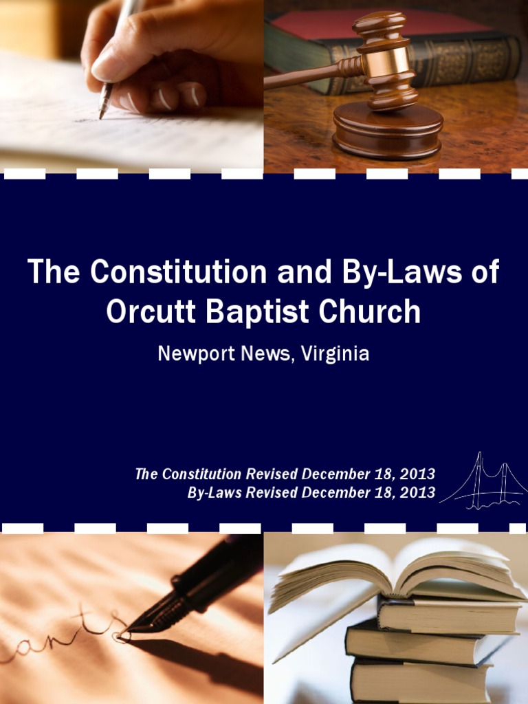 Orcutt Baptist Church Constitution & By-Laws | PDF | Salvation | Baptism
