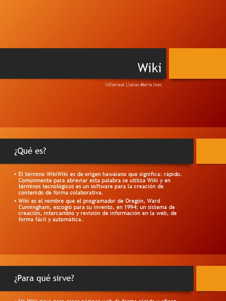 ¿Qué Es Una Wiki? | PDF