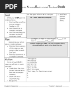 Student Edit Template For Smart Goals | PDF | Educational Assessment ...