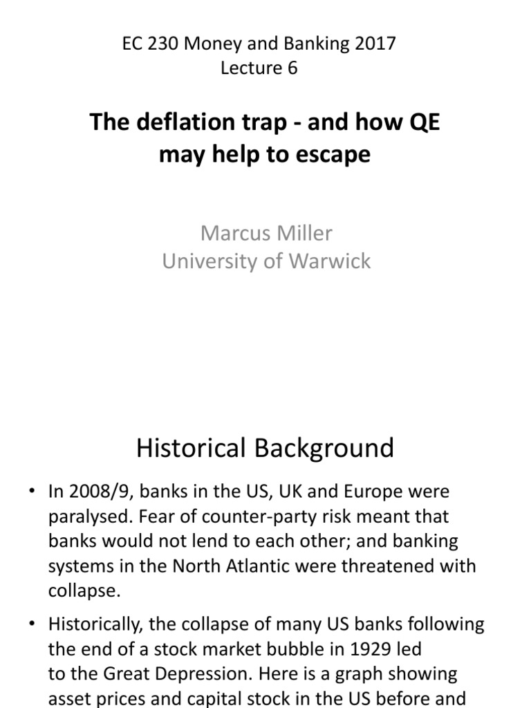 The Deflation Trap - and How QE May Help To Escape | PDF | Deflation ...