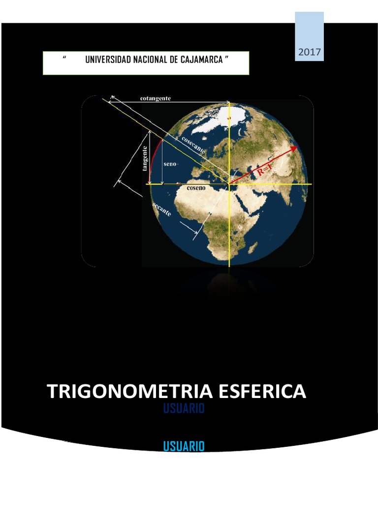 Mate 2 Trig. Esferica 1 | PDF | Trigonometría | Esfera