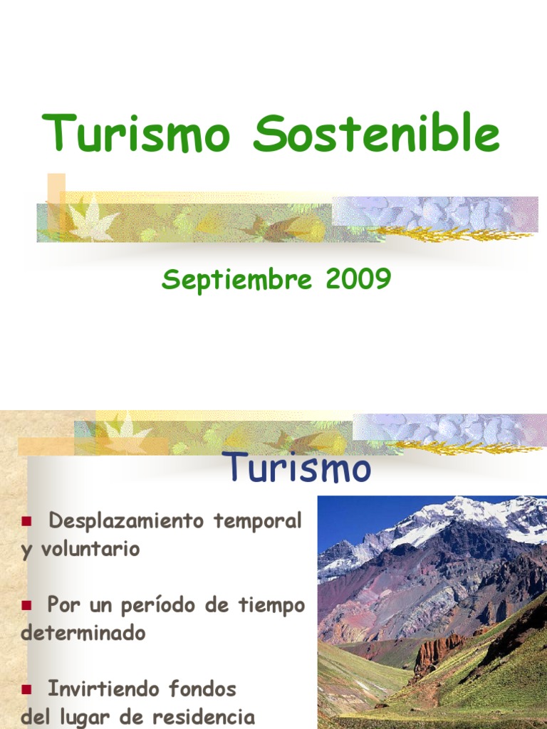 Evolución del Turismo Sostenible | PDF | Turismo | Biodiversidad