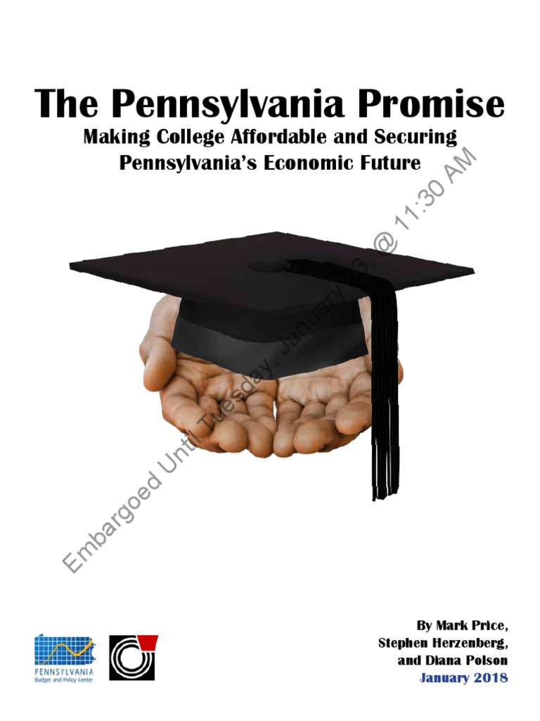 Pennsylvania Promise | PDF | Tuition Payments | Social Mobility