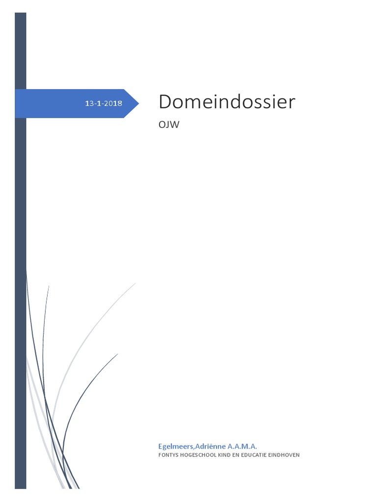 Domeindossier Ojw | PDF