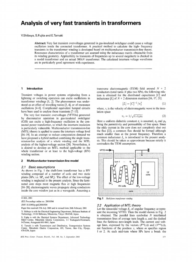 Shibuya, Y. Fujita, S. Tamaki, E. - Analysis of Very Fast Transients in ...