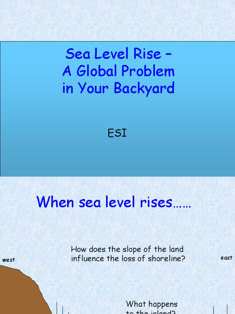 Understanding Sea Level Rise: Local and Global Perspectives from the ...