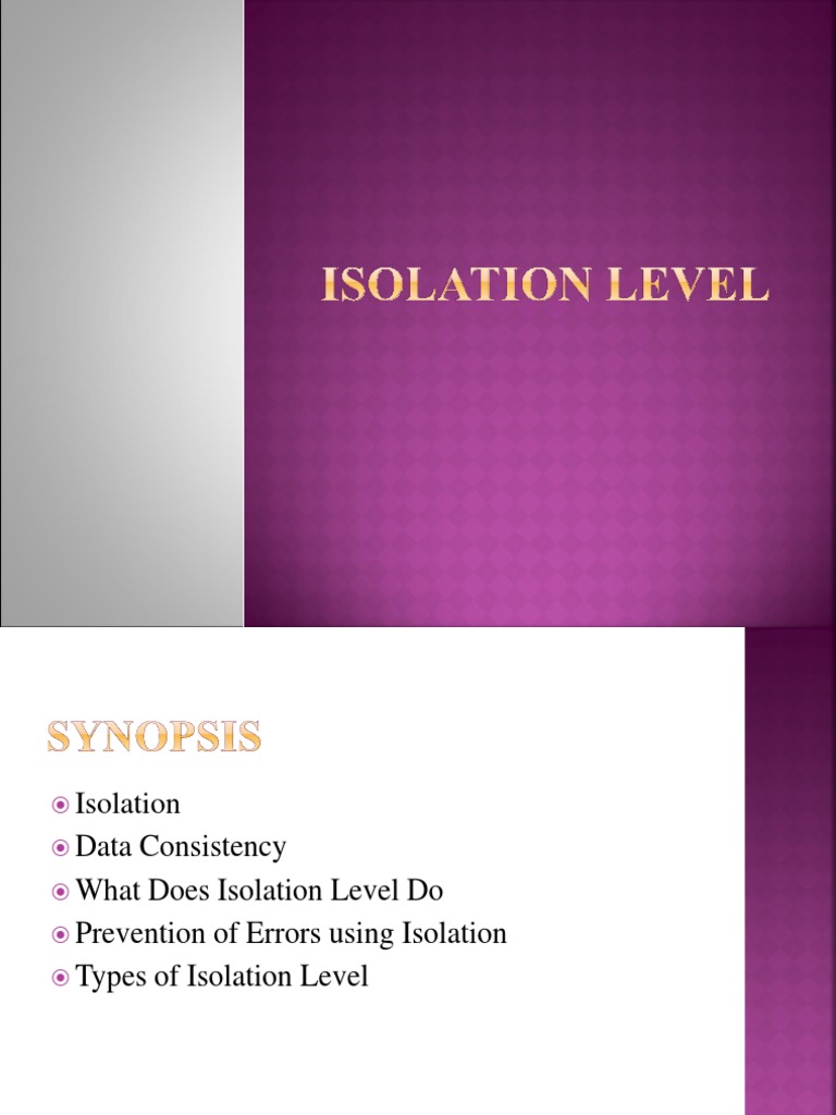 Isolation Level | PDF | Database Transaction | Information Technology