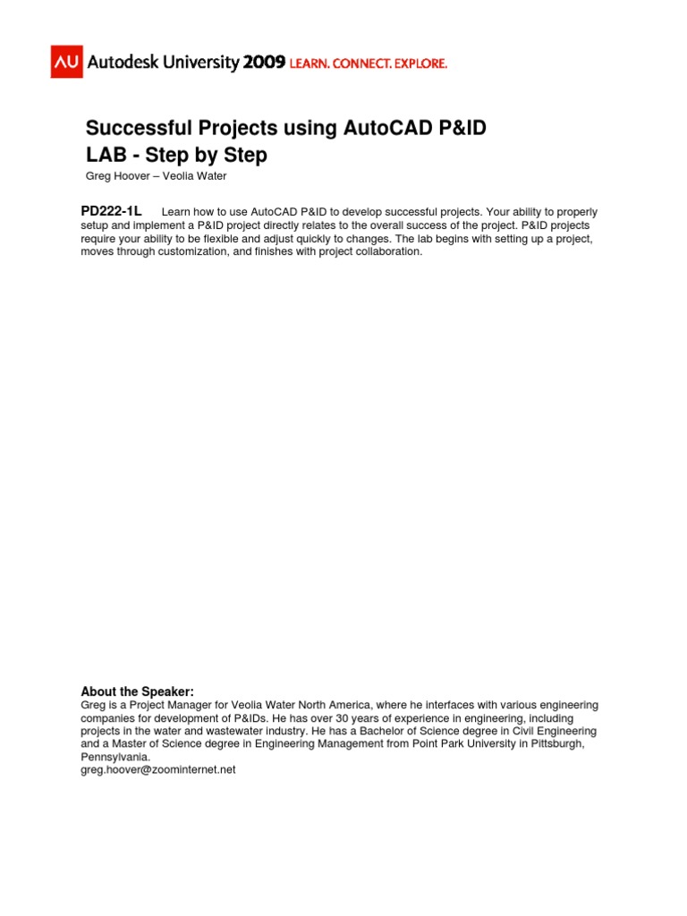 AU09 Lab PD222-1L | PDF | Auto Cad | Directory (Computing)