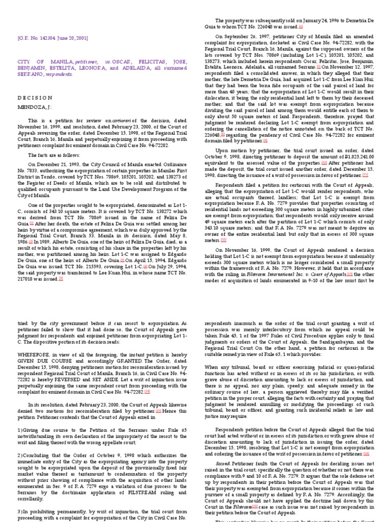 RULE 67 Expropriation | PDF | Eminent Domain | Court Of Appeal Of Singapore