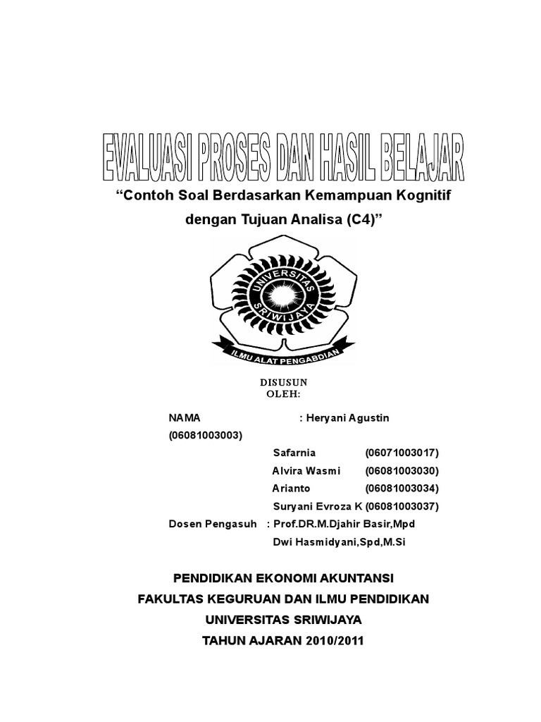 Contoh Soal Kognitif Ekonomi C4 | PDF | Karier & Perkembangan