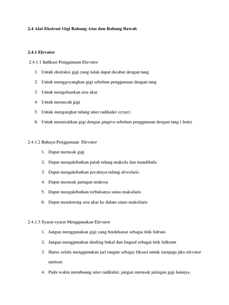 Alat Ekstraksi Gigi RA RB Fix | PDF
