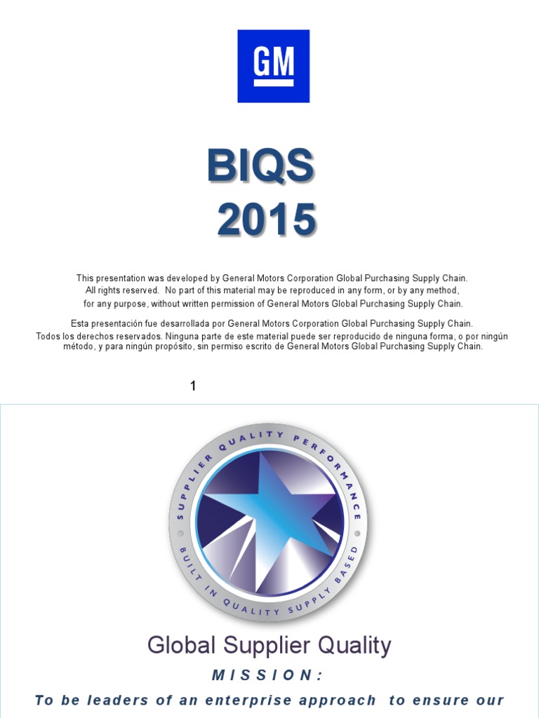 BIQS Training For Audit | PDF | Business