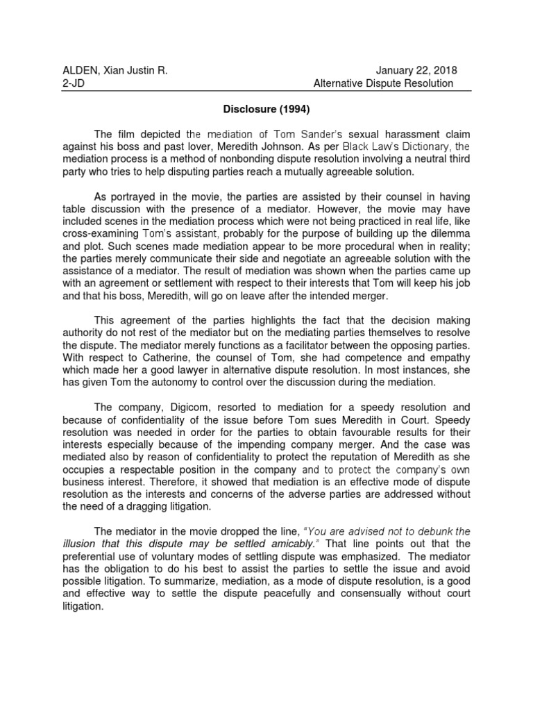 FHGJH | Download Free PDF | Mediation | Dispute Resolution