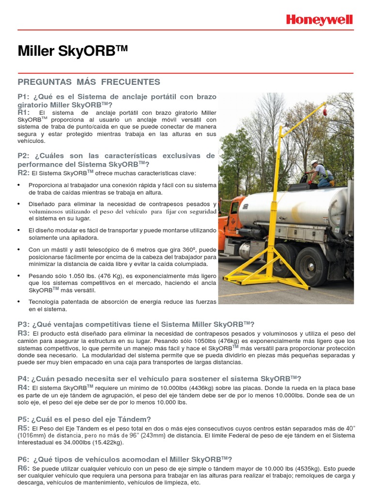 Miller SkyORB - Preguntas Más Frecuentes | PDF | Eje | Vehículos