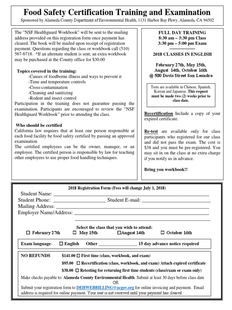 Food Safety Certification Eng | PDF | Food Safety | Test (Assessment)