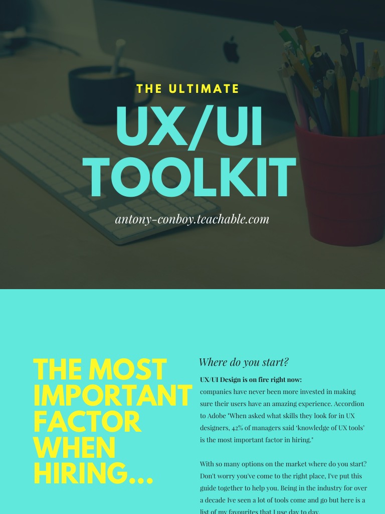 UX/UI Toolkit | PDF | Software Prototyping | Usability