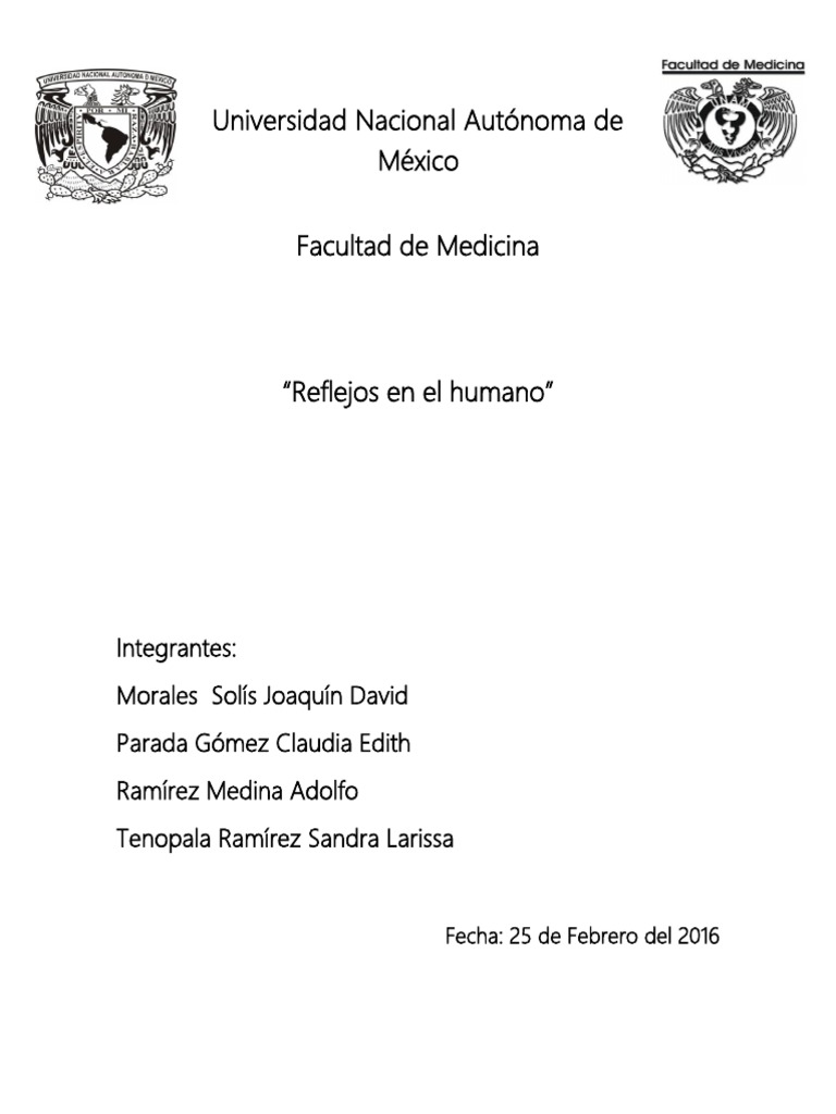 ReflejoS Humanos | Descargar gratis PDF | Potencial de membrana | Neurona