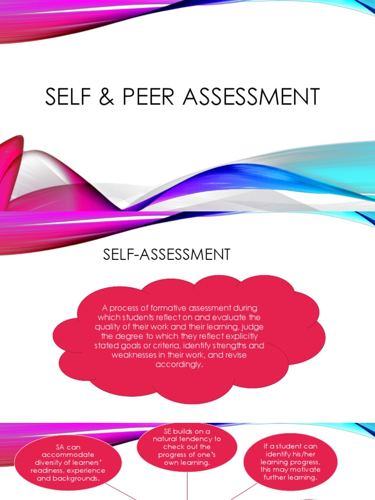 Self & Peer Assessment | PDF | Educational Assessment | Education Theory
