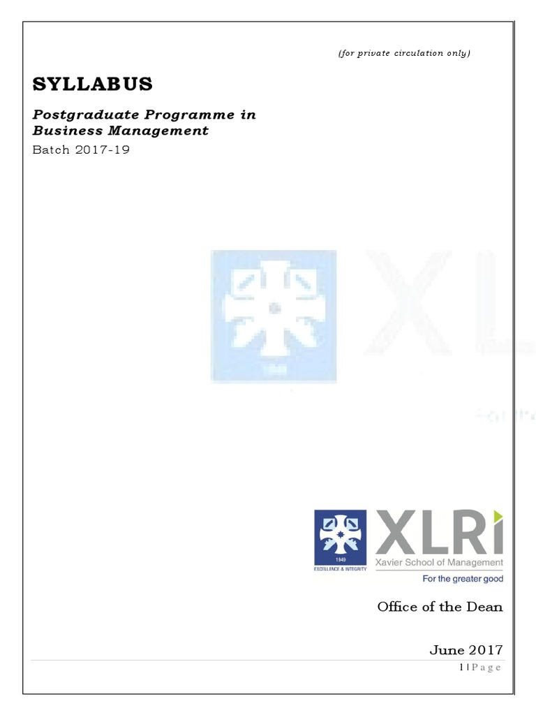 XLRI BM | PDF | Macroeconomics | Economics