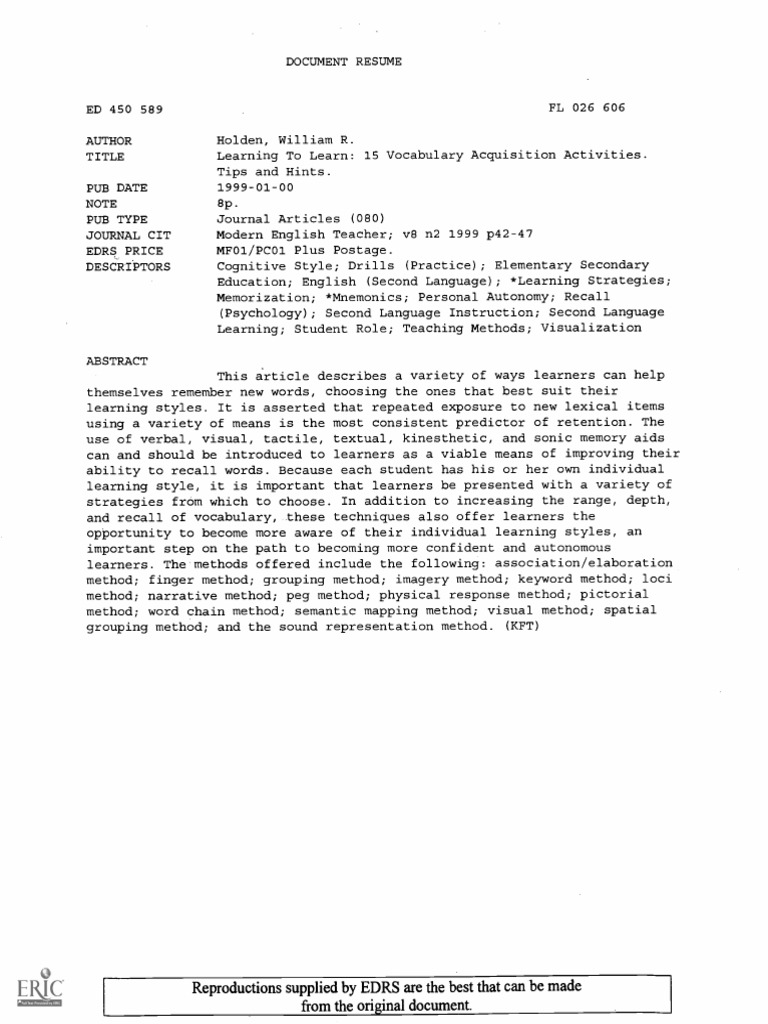 Reproductions Supplied by EDRS Are The Best That Can Be Made | PDF ...