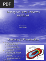 Colilert - 18 E-Coli Detection Manual | PDF | Microbiology | Bacteria