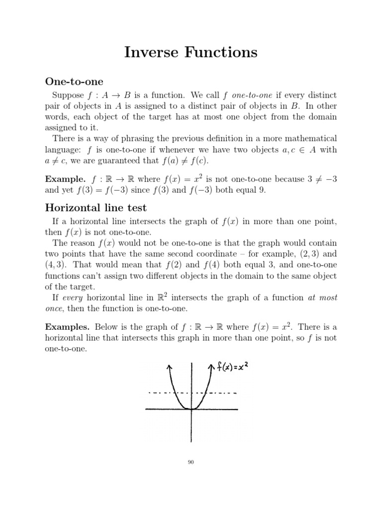 Inverse Functions Inverse Functions | PDF | Function (Mathematics ...