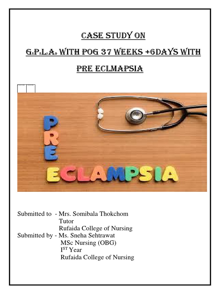 Case Study Final | PDF | Medical Specialties | Medicine