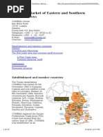COMESA Objectives and Achievements | PDF | Infrastructure | Regional ...