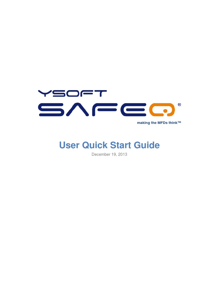 SafeQ 4 - User Guide | PDF | Internet Explorer | System Software