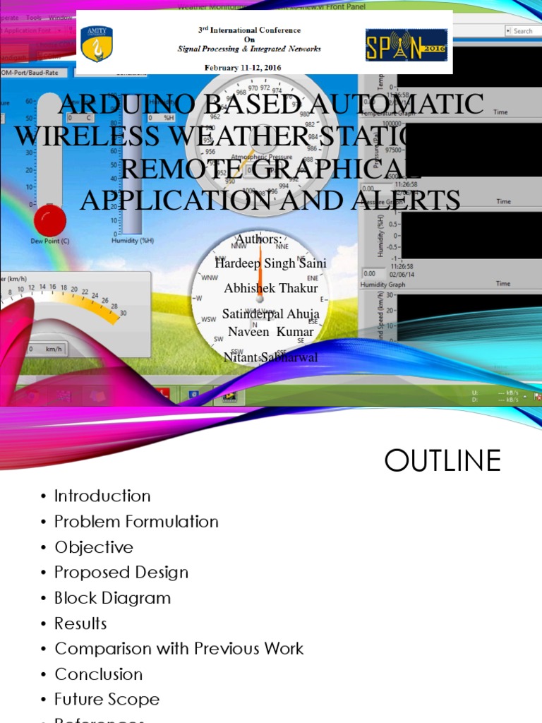 Arduino Based Automatic Wireless Weather Station With Remote Graphical ...