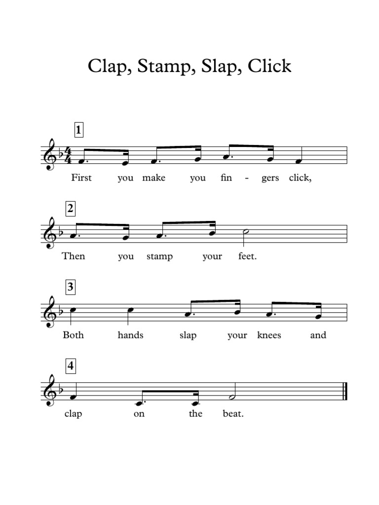 Clap Stamp Slap Click | PDF