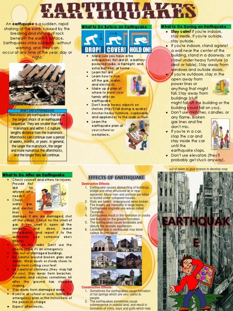 An Earthquake Is A Sudden | PDF | Earthquakes | Tsunami