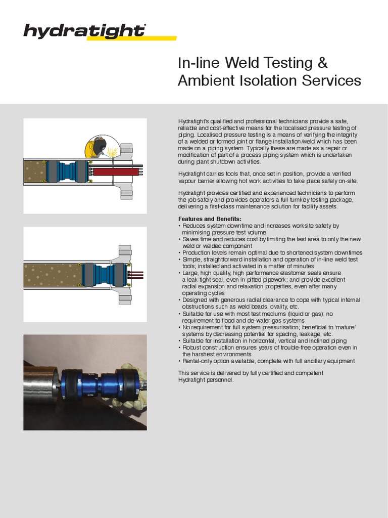 Inline Weld Testing Services | PDF | Pump | Welding