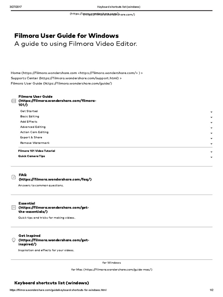 Keyboard Shortcuts List (Windows) | PDF | Keyboard Shortcut | Computer ...