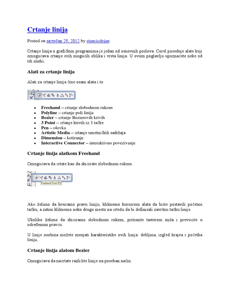 Crtanje Linija | PDF