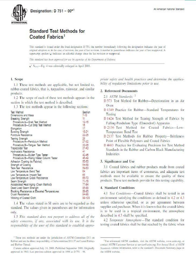 Astm D 751