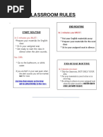 Classroom House Rules | PDF