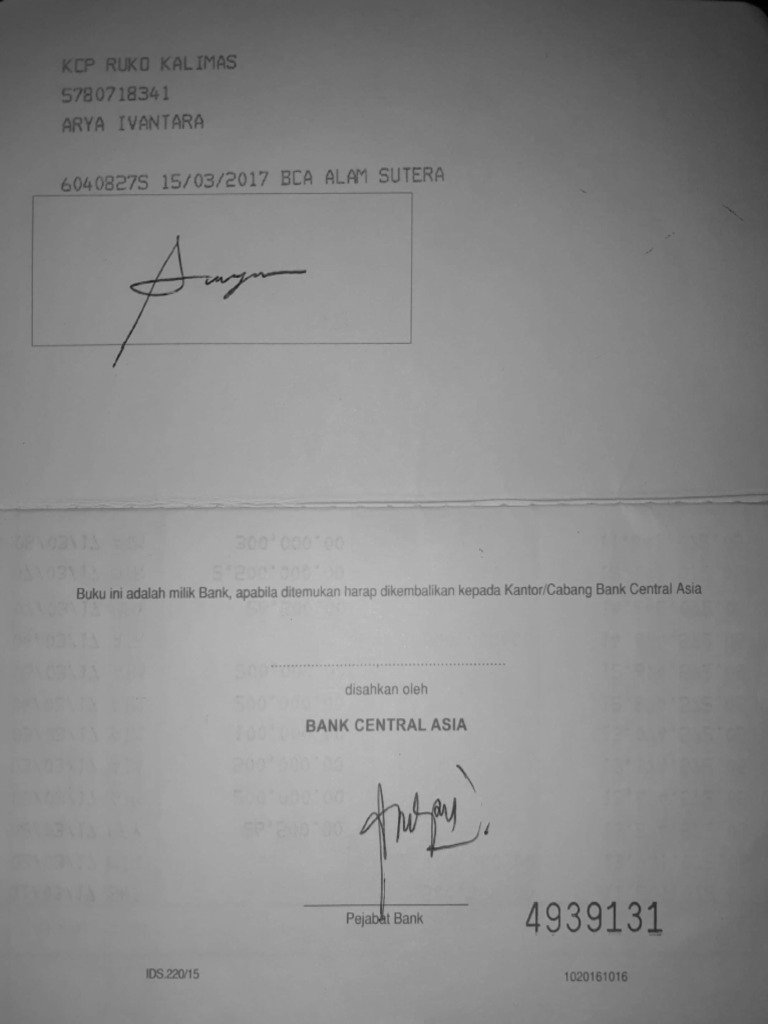 Cover Buku Tabungan PDF | PDF