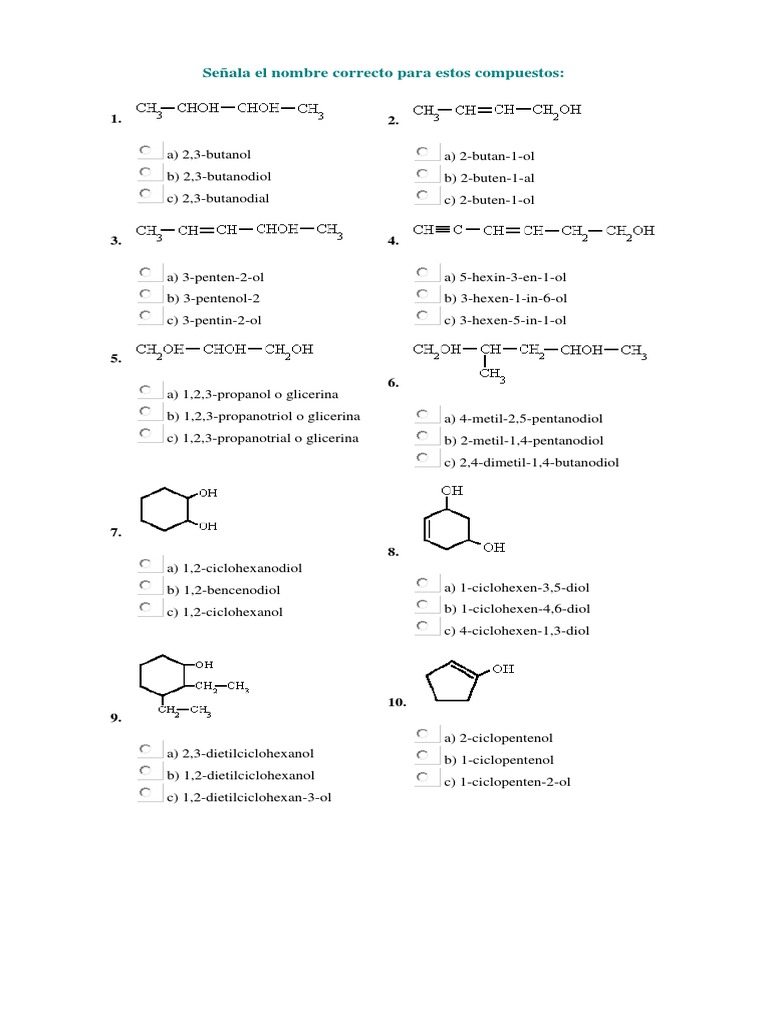 Alcohol y Fenol | PDF