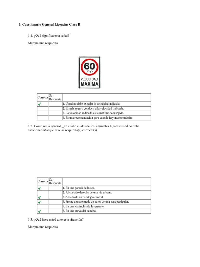 Prueba Clase B | PDF | Semáforo | Neumático